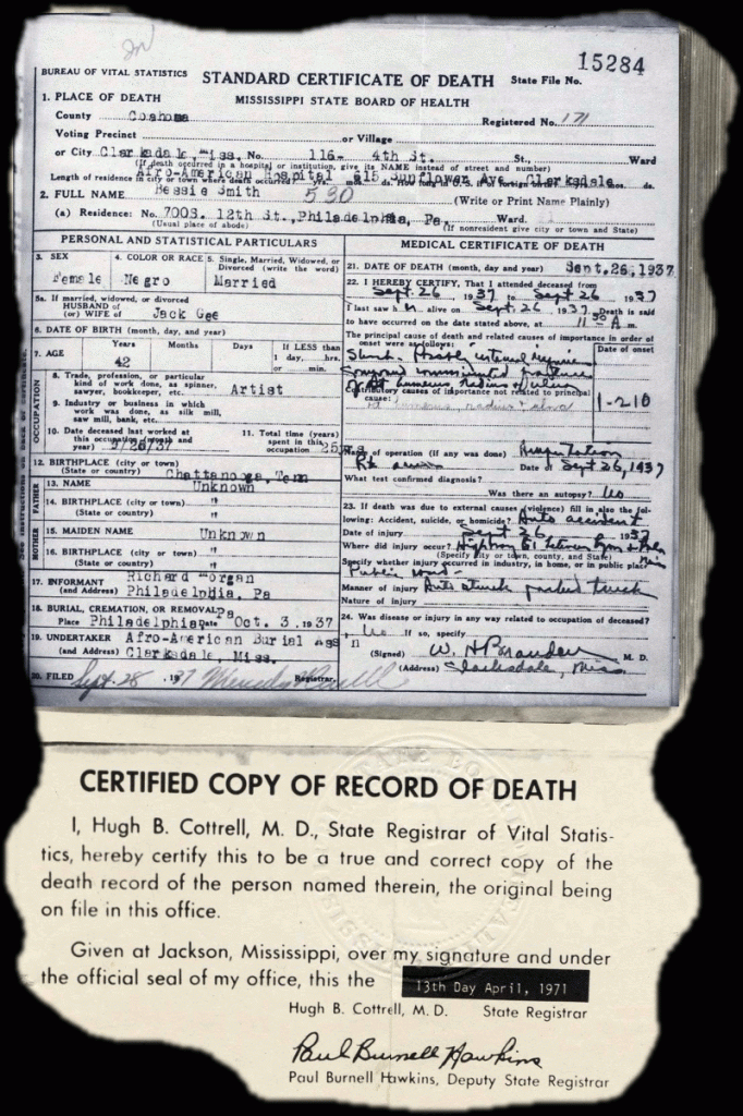 The Death of Bessie Smith